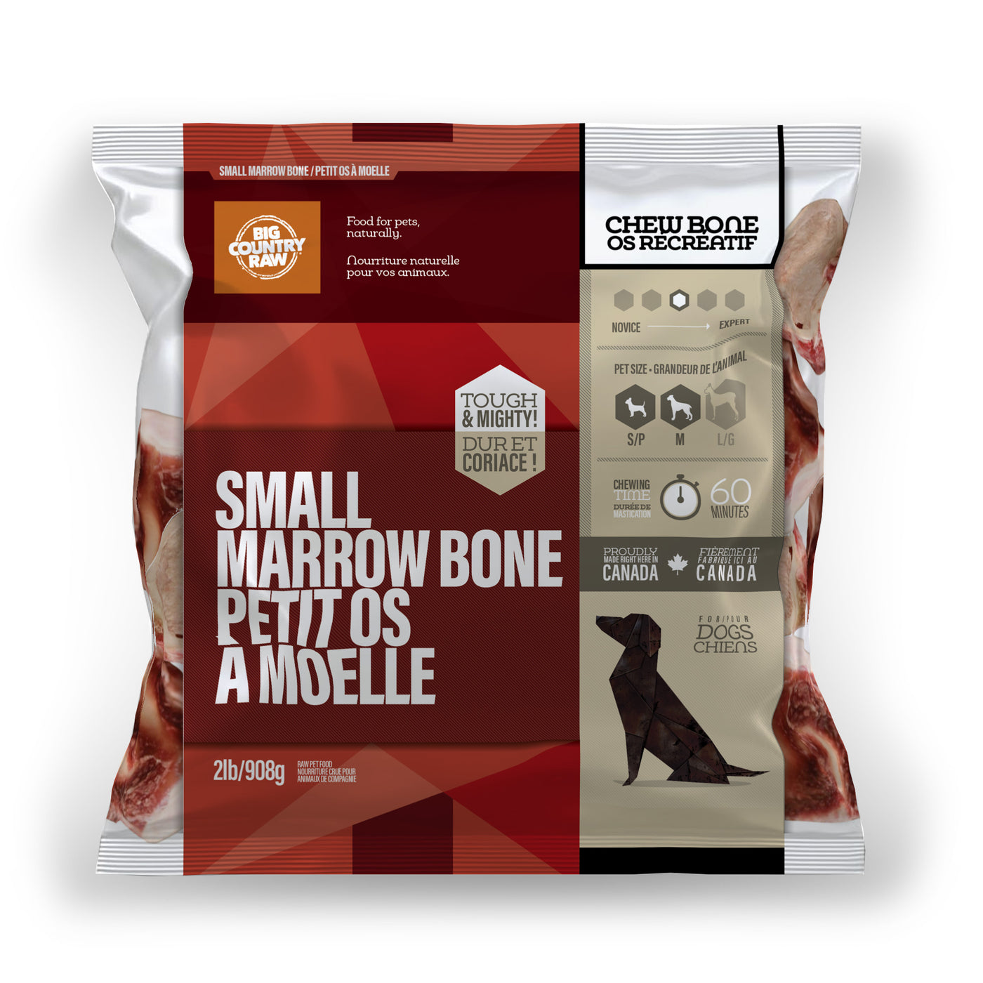 BCR Beef Marrow Bone 2lb – CanvasbackPets