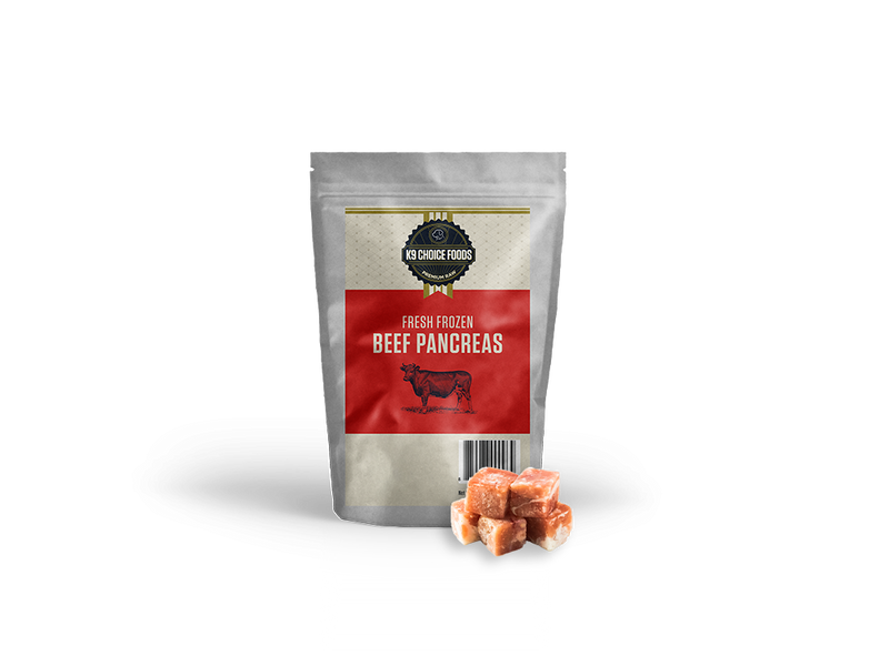 RAW-K9-FRESH FROZEN BEEF PANCREAS 454G – CanvasbackPets