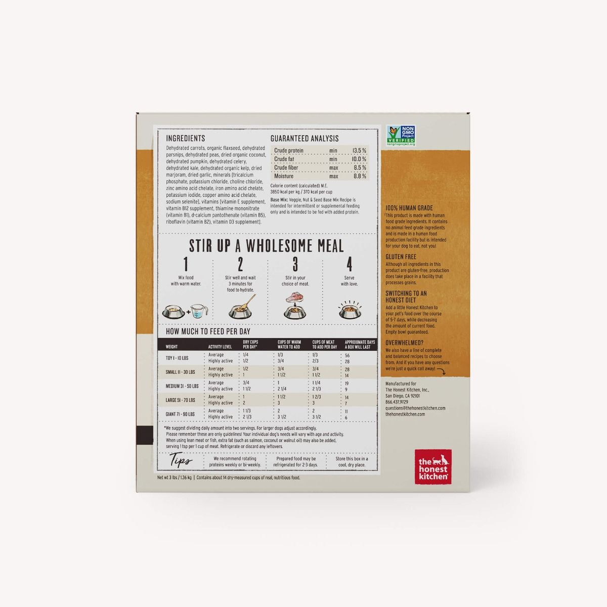 BASE MIX GRAIN FREE 3LBS HONEST KITCHEN – CanvasbackPets